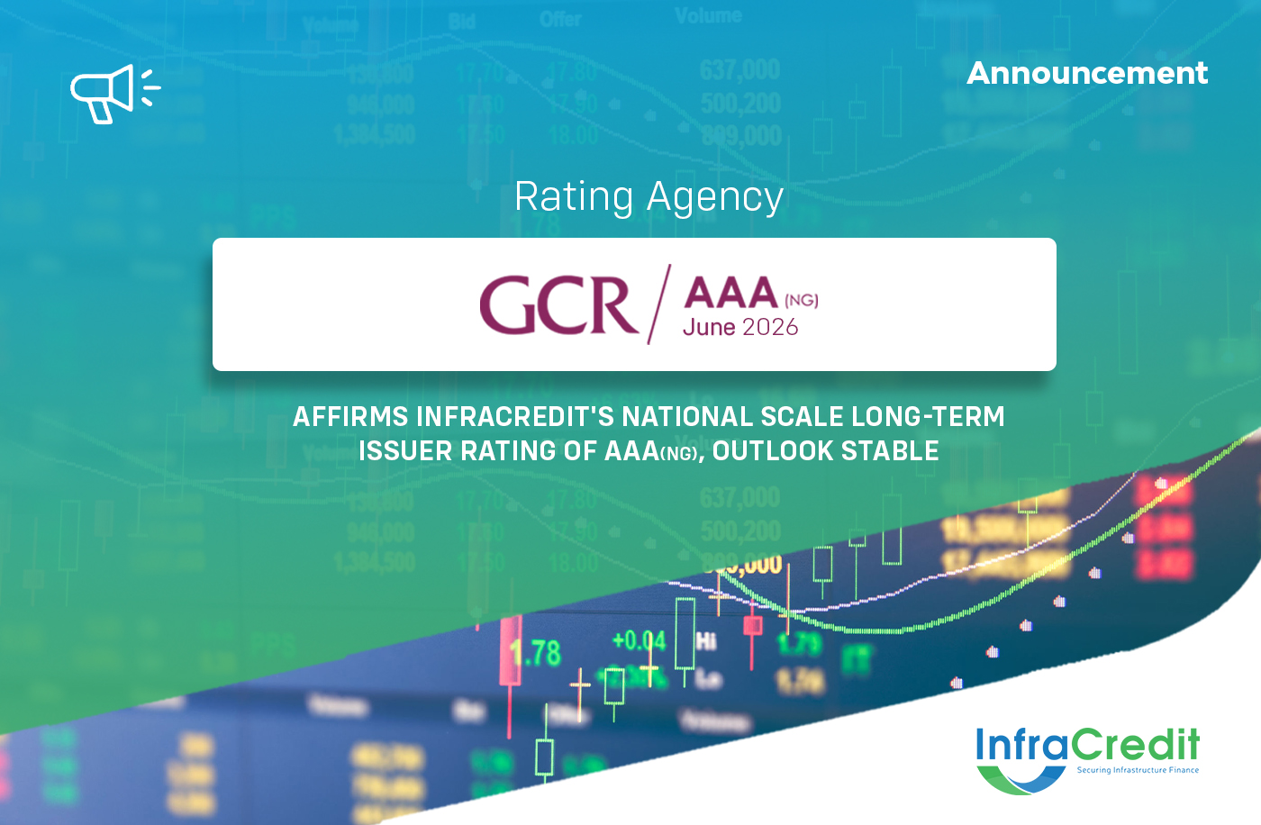 GCR Affirms InfraCredit’s AAA(NG) National Scale Long-Term Issuer Rating with Stable Outlook for ...